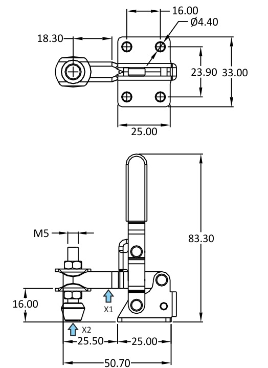 S-Clamps Clamp VTC-201-U-AB